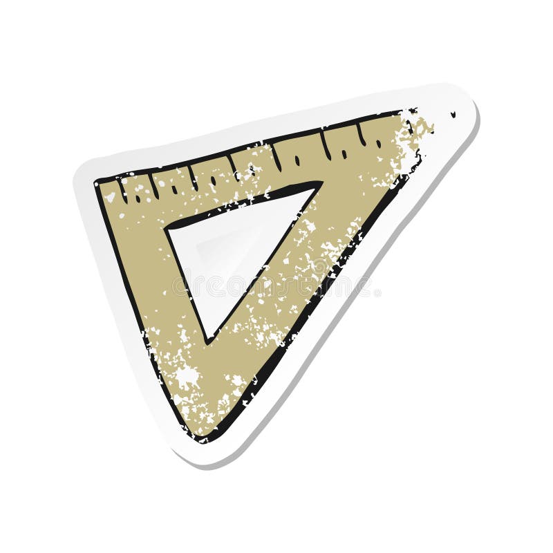 Retro Distressed Sticker of a Cartoon Set Square Stock Vector ...