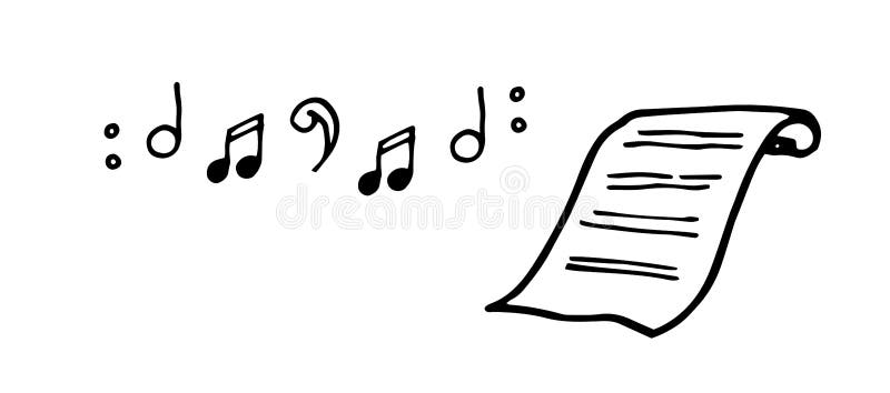 Scroll with Music Instruments Draw and Flag for Cali Fair, Vector ...