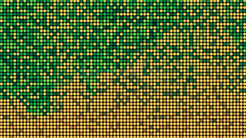 Retro Dynamic Pattern of Green and Beige Flickering Mosaic Tiles ...