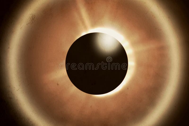 Retro eclipse stock illustration. Illustration of black - 11935646