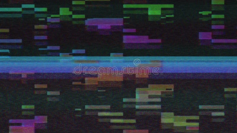 VHS Effect. Digital Pixel Noise Effect with Vhs Lines. Interference and ...