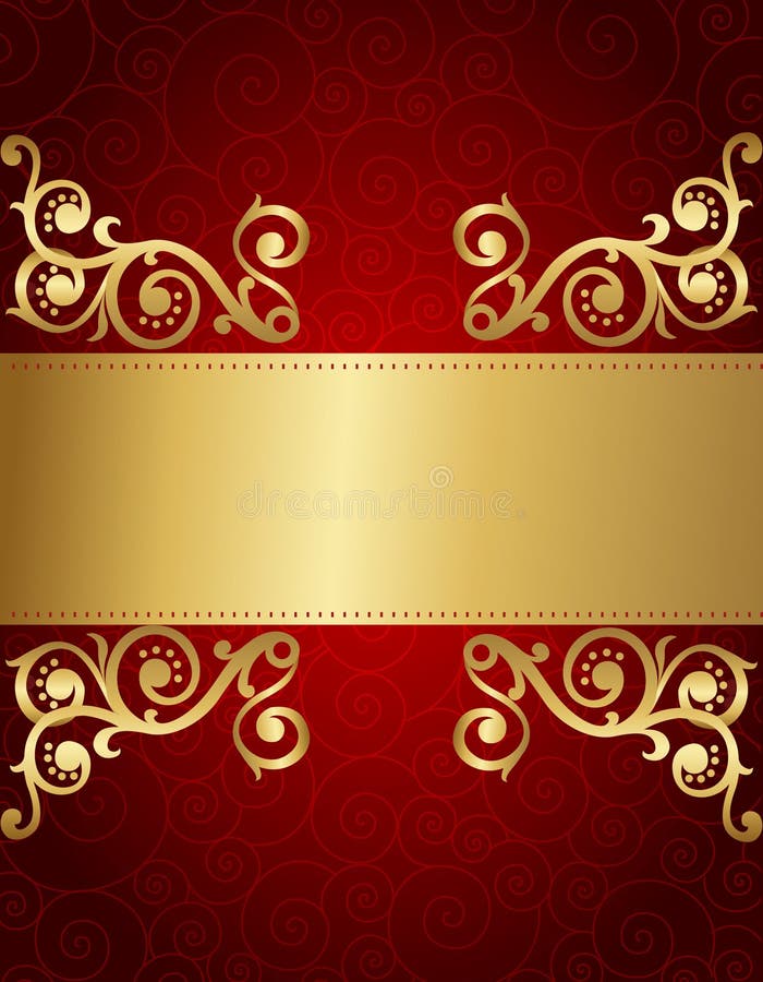 Einladungshintergrund Mit Dekorativer Grenze Vektor Abbildung ...