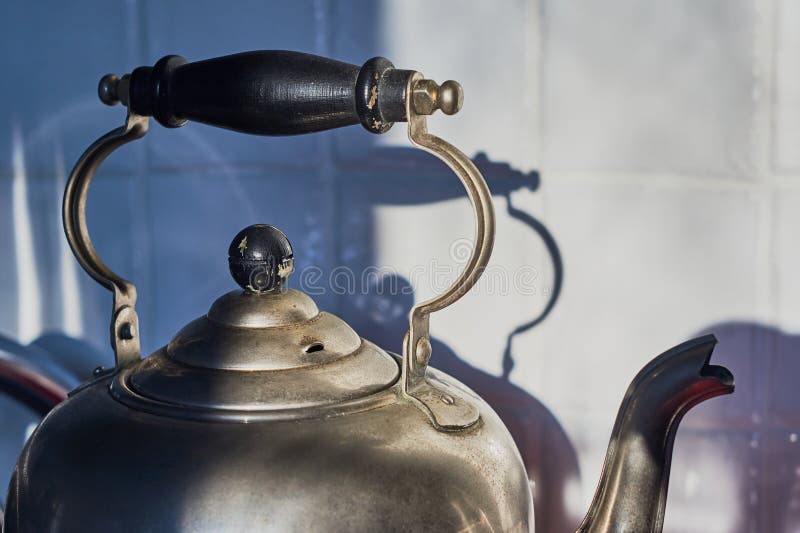Retro Electric Kettle stock image. Image of retro, kitchen - 81728651