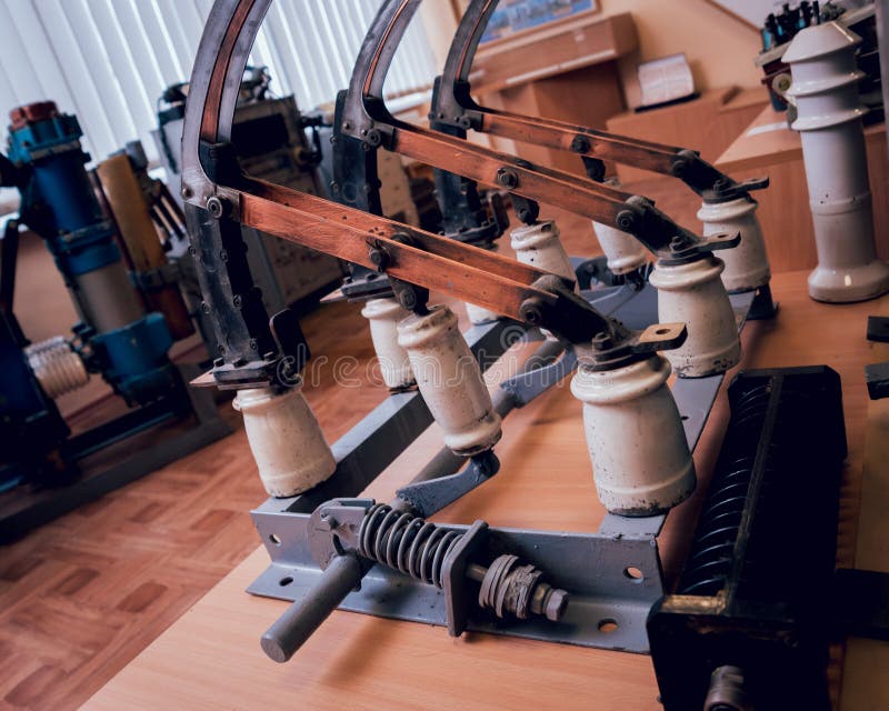 Retro Electrical Equipment. Electricity Cable and Electrical ...