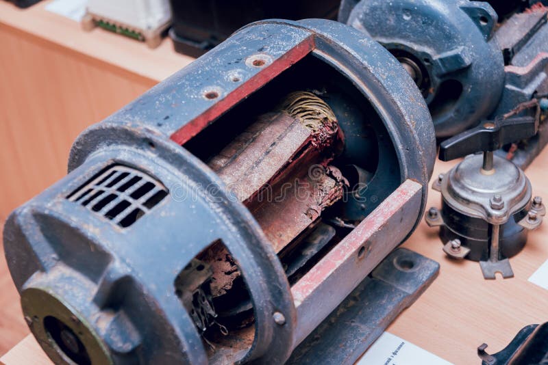 Retro Electrical Equipment. Electricity Cable and Electrical ...