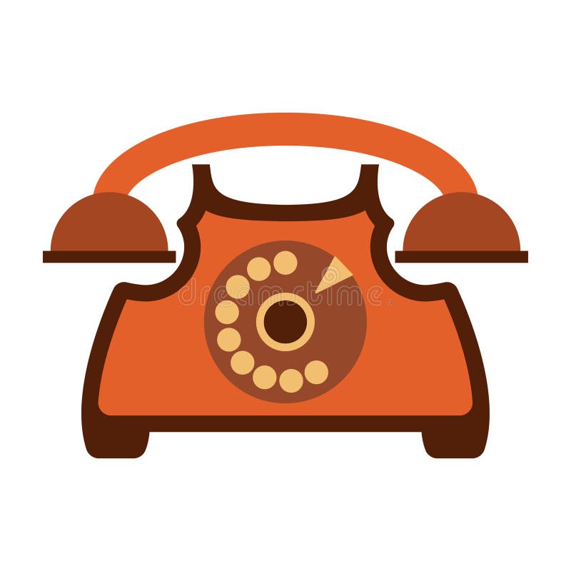 Retro Electronic Devices and Vintage Communication Tools Icons Stock ...