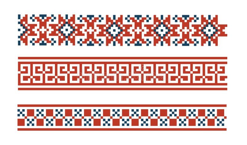 Retro Ethnic Ornaments and Traceries for Design Stock Vector ...
