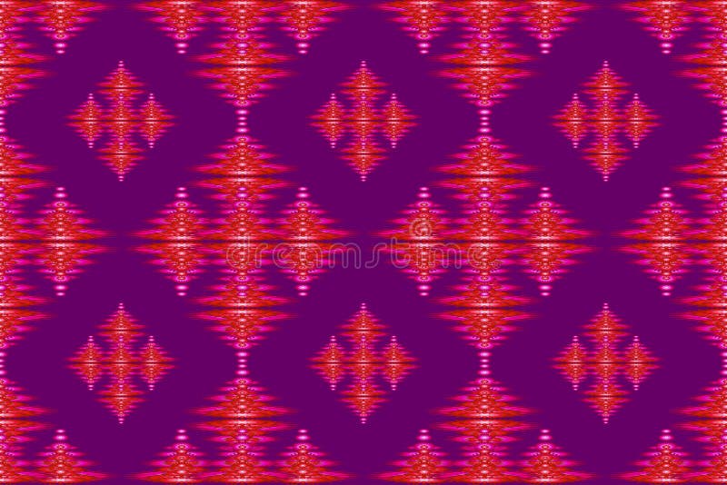 Retro Fabric Pattern, Seamless Geometric Ethnic Fabric Pattern, Magenta ...
