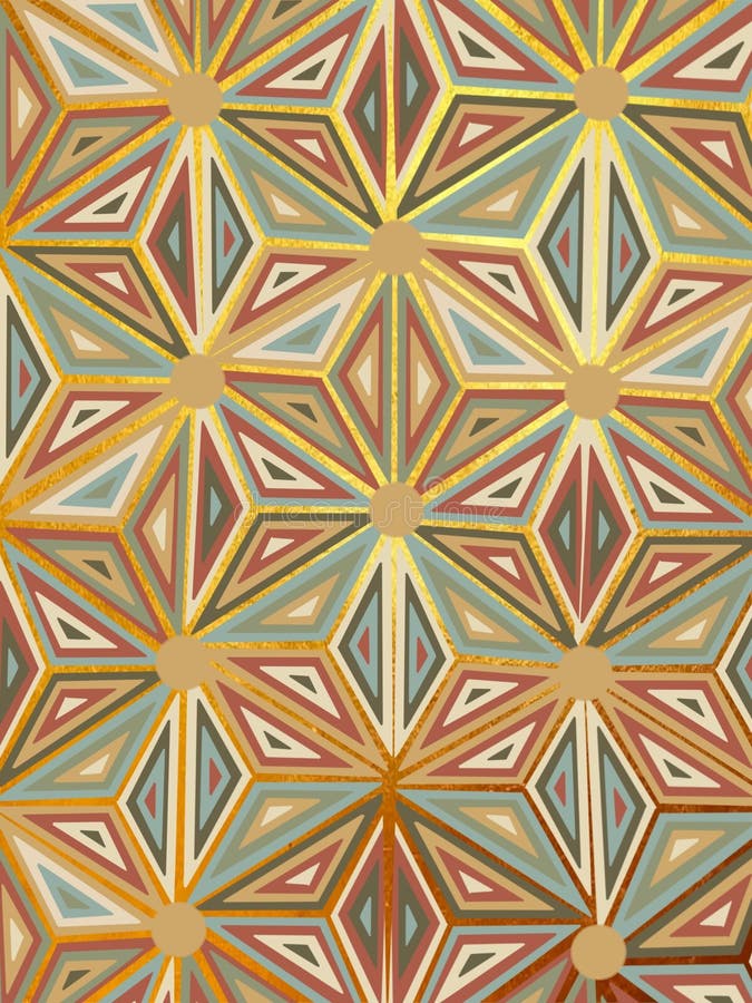 Retro fabric pattern stock illustration. Illustration of tile - 356476729