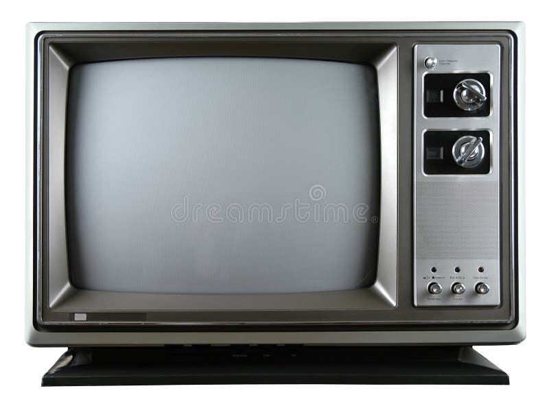 Retro-, das alte Fernsehen stockfoto. Bild von pfad, technologie - 23141294