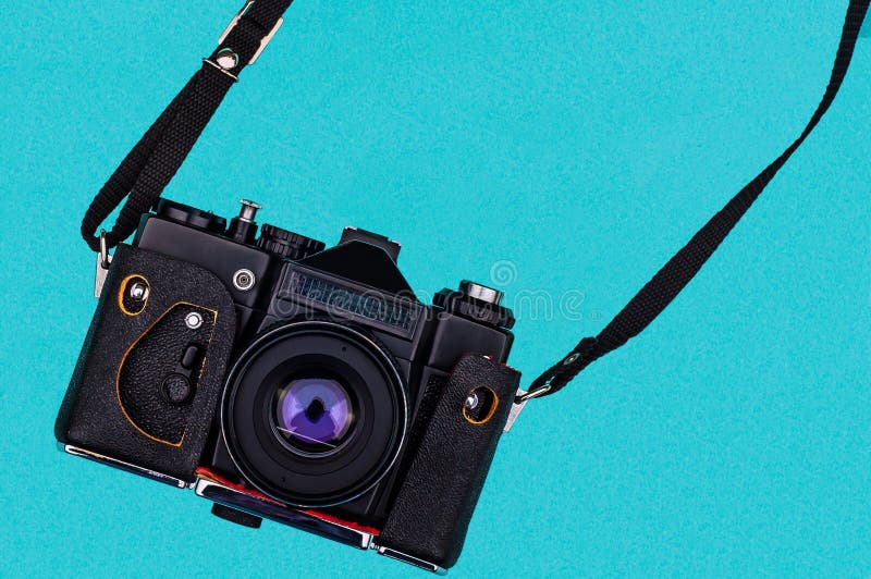 Retro Film Camera with Empty Space. Travel Concept. Stock Photo - Image ...