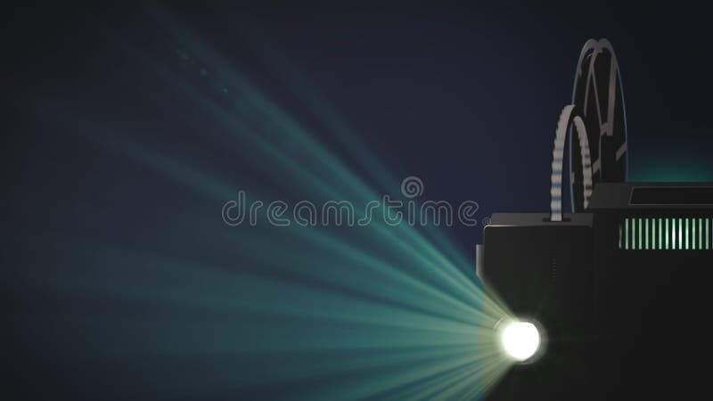 Cinema Projector Retro Running Animation Motion Graphics Stock Video ...