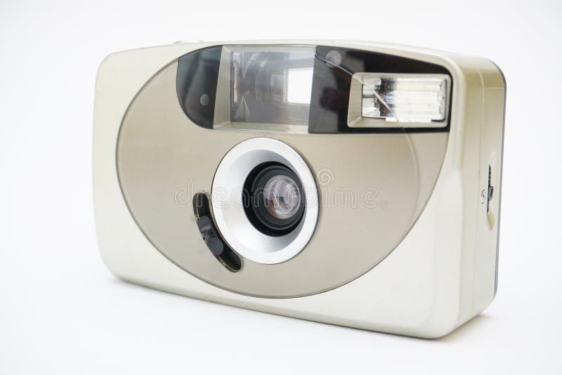 Retro Film Point and Shoot Camera from the 90s Stock Photo - Image of ...