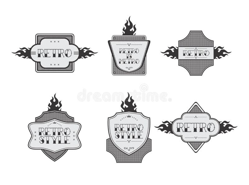 Fire art label sticker stock vector. Illustration of shape - 41016326