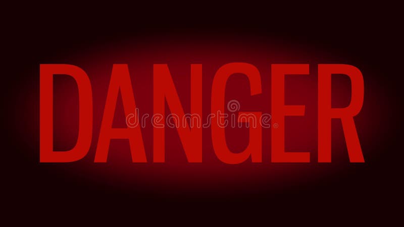 Retro Flashing Red Danger Sign Stock Footage - Video of alert, control ...