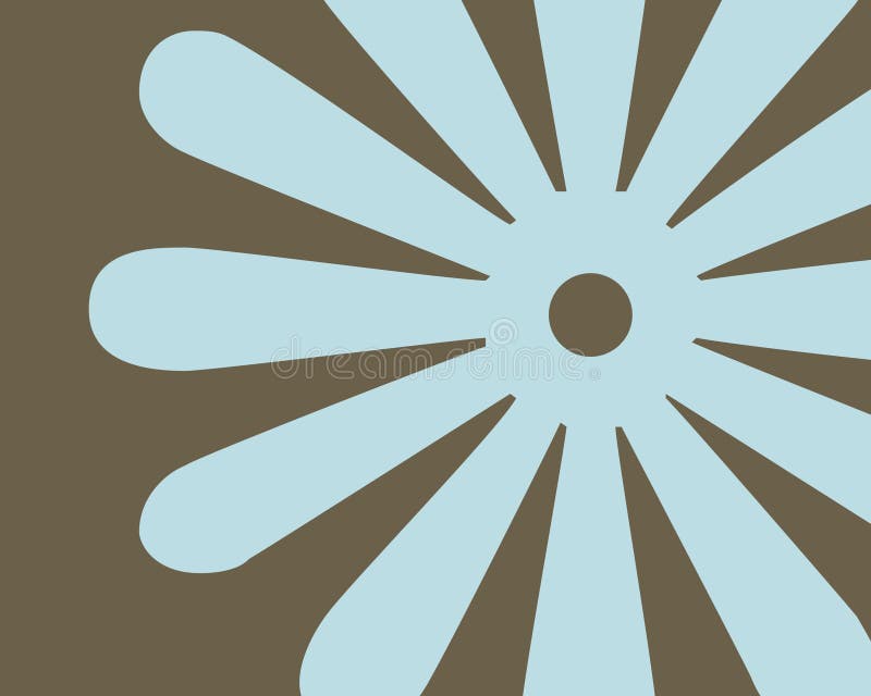 Retro Brown and Blue Box Border Stock Illustration - Illustration of ...