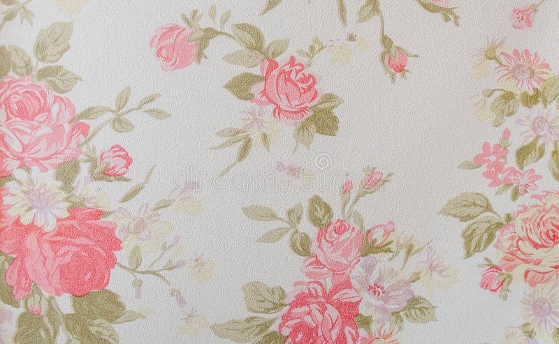 Retro Floral Pattern Rugged Plastic Texture Stock Image - Image of ...