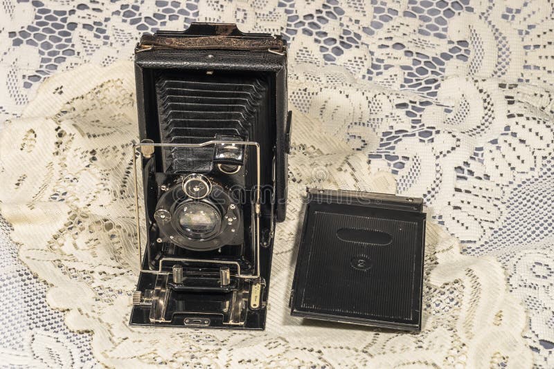 Retro Folding camera stock photo. Image of photgraphy - 40761978
