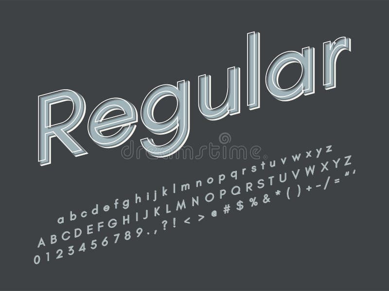 Retro Font and Alphabet. Stock Vector Illustration Stock Vector ...