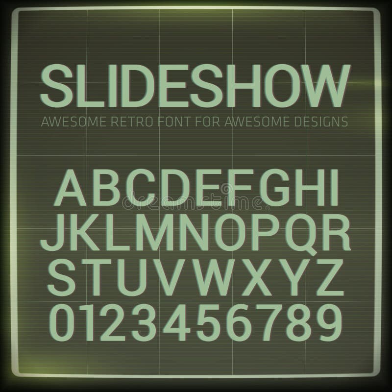 90`s Retro Font stock vector. Illustration of sign, number - 83689072