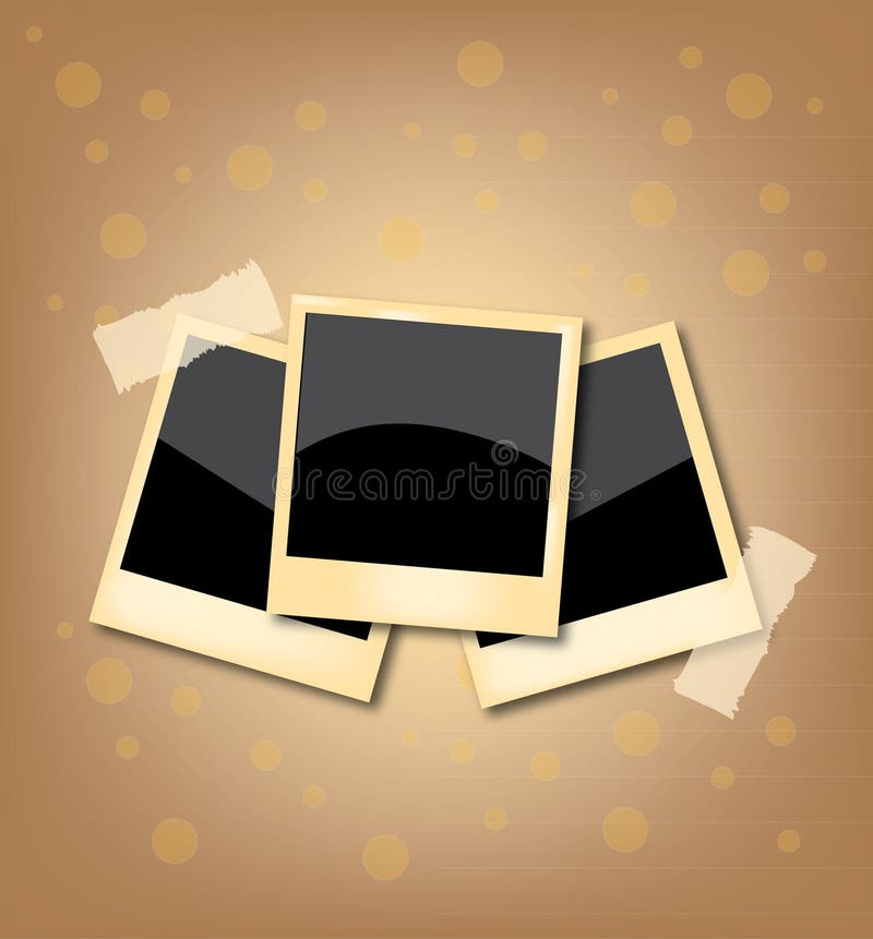 Retro foto frames stock vector. Illustration of black - 30353556