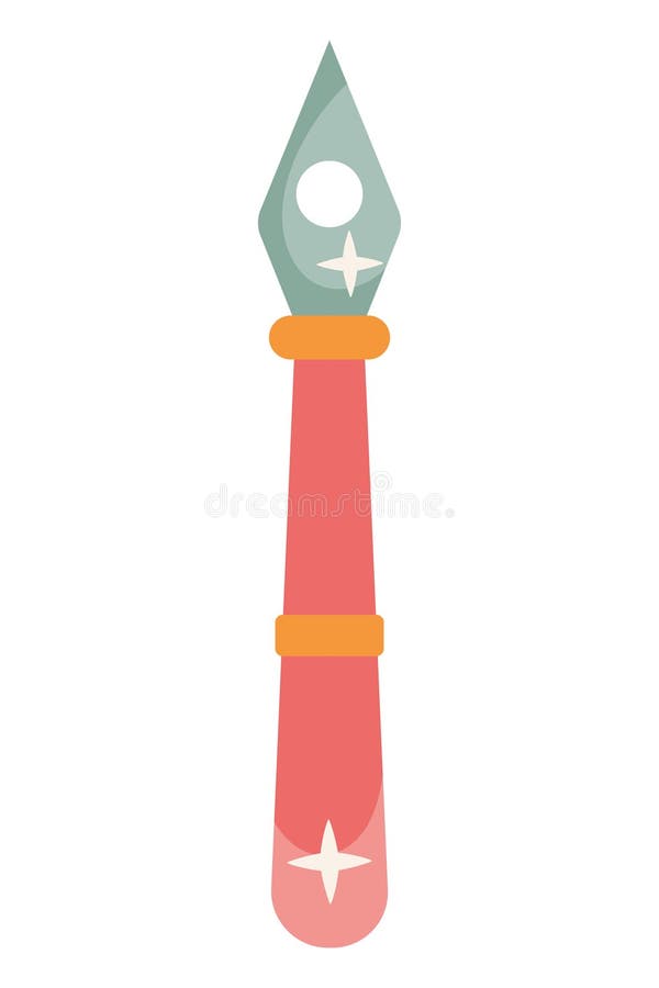 Retro fountain pen stock vector. Illustration of vector - 357572541