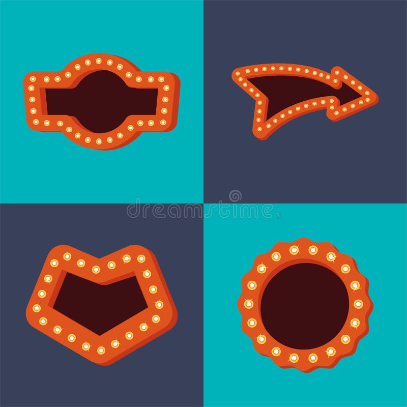 Four lights signs stock vector. Illustration of arrows - 215854887