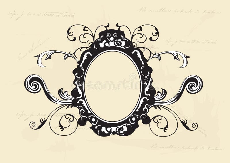 Retro frame stock vector. Illustration of background, frame - 4946026