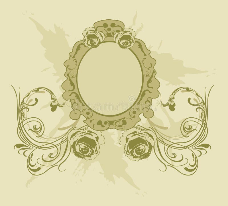 Retro frame stock vector. Illustration of vintage, pattern - 5904800