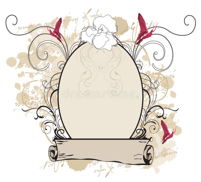 Retro frame stock vector. Illustration of graphic, banner - 7986655