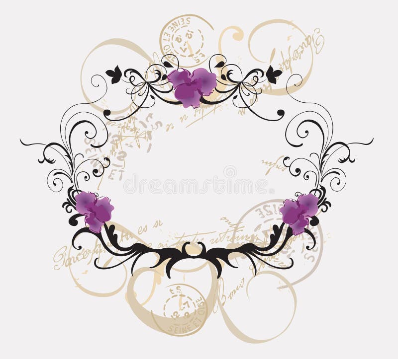 Retro frame stock vector. Illustration of frame, vector - 8199178