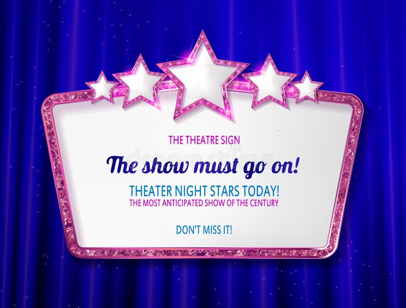 Retro Frame with Five Stars Stock Illustration - Illustration of border ...