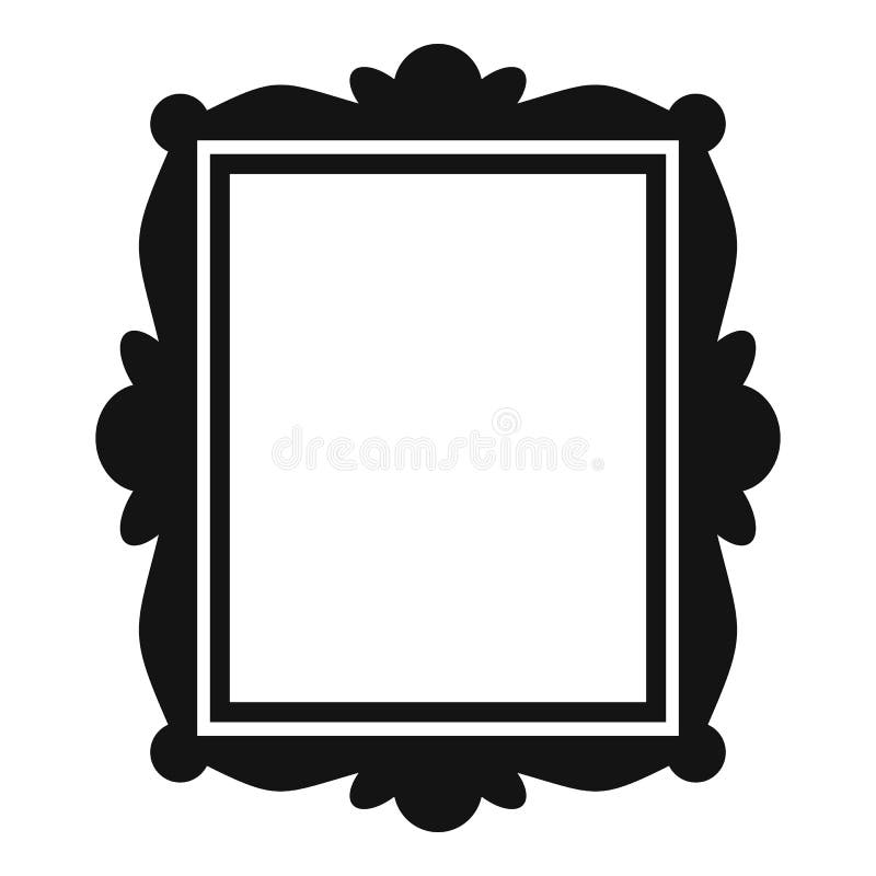 Retro Frame Icon Simple Vector. Old Picture Stock Vector - Illustration ...
