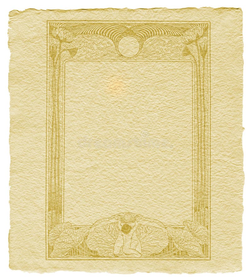 Retro frame with sepia stock illustration. Illustration of brush - 4351363