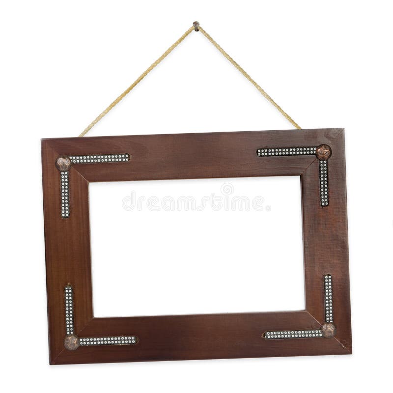 Wooden picture frame stock photo. Image of design, empty - 17013628