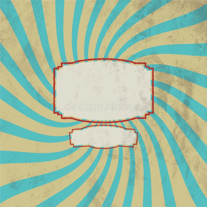 Retro Frame Template Design Stock Vector - Illustration of nature ...