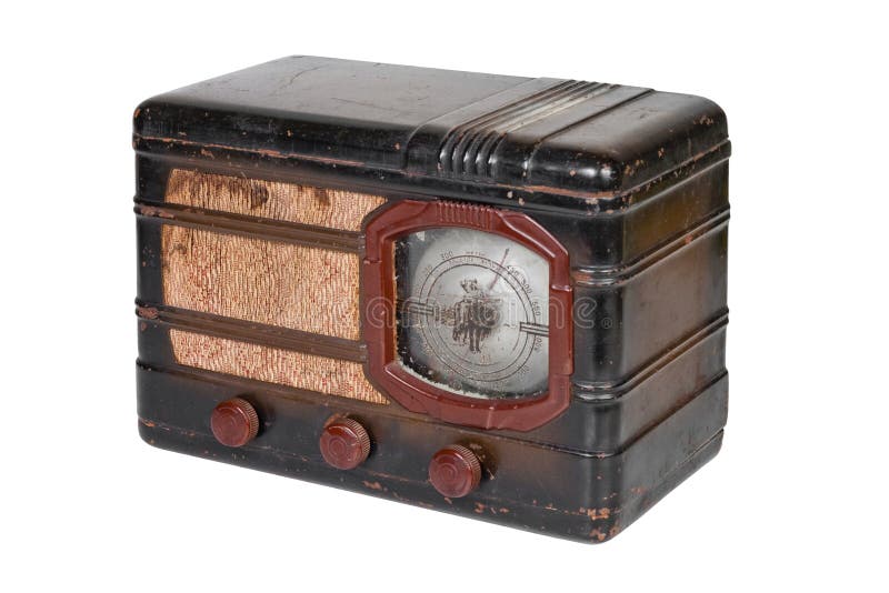 Retro- Funk Auf Weißem Hintergrund Stockbild - Bild von geräusche ...