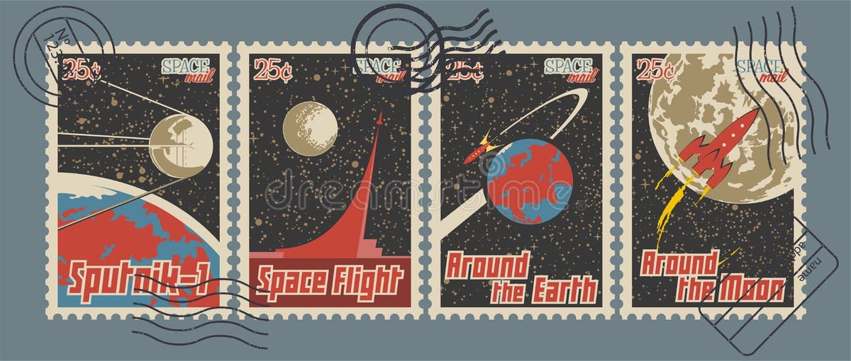 Soviet Space Rockets Stock Illustrations – 34 Soviet Space Rockets ...