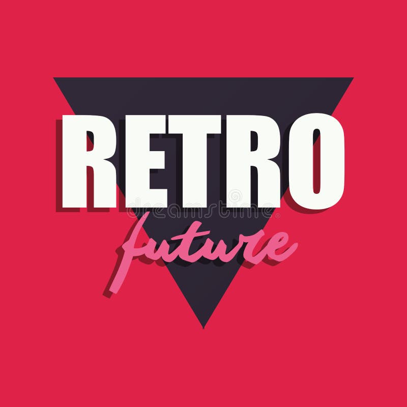 Retro future label icon stock vector. Illustration of style - 125940544