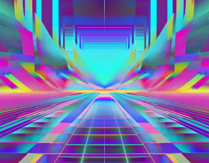 Retro Futuristic Background in a Dynamic Design Stock Image - Image of ...