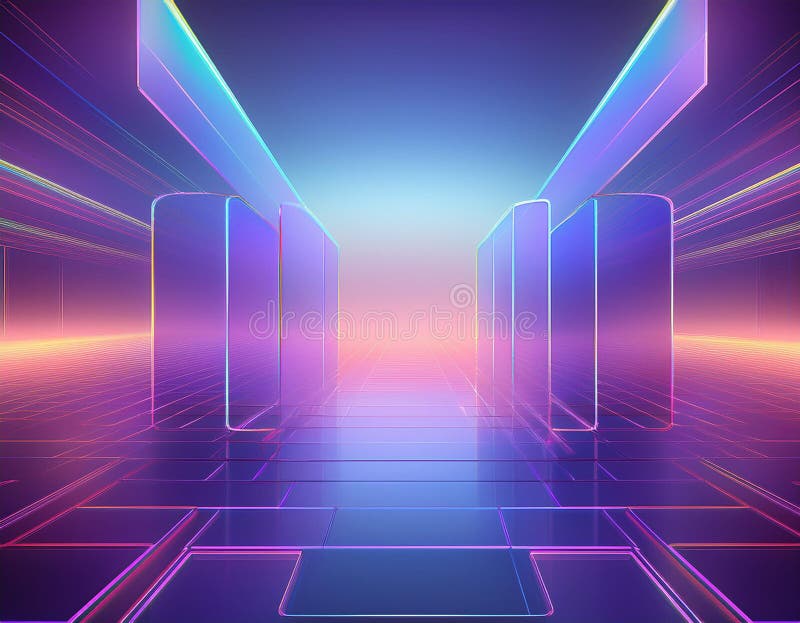 Retro Futuristic Background in a Dynamic Design Stock Photo - Image of ...