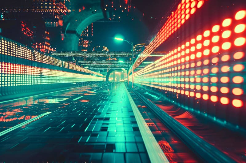 Retro-futuristic Background with a Mix of Vintage and Modern Elements ...