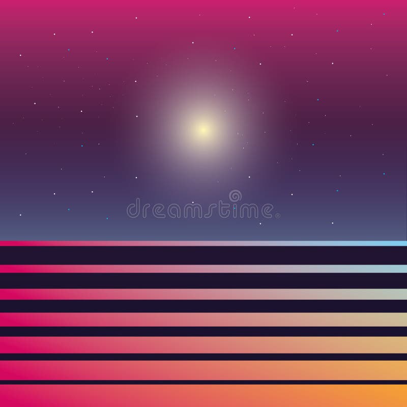 Retro futuristic design stock vector. Illustration of chrome - 109964864