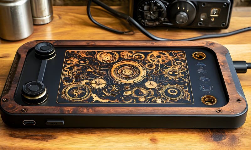 Steampunk AI-Generated Gadget Stock Illustration - Illustration of ...