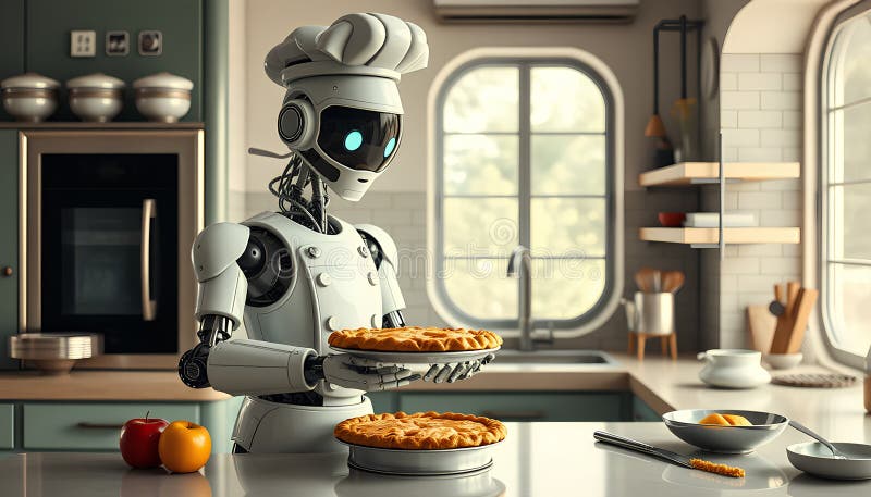 Floating Robotic Chef Stock Illustrations – 6 Floating Robotic Chef ...
