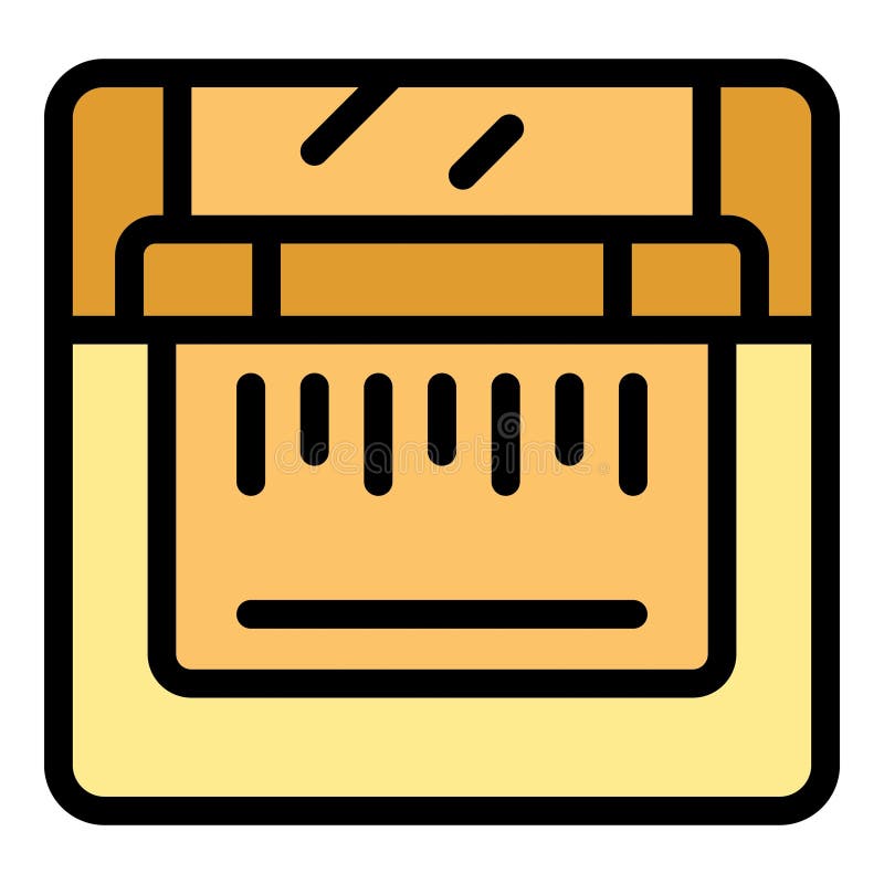 Retro Game Cartridge Inserting into Console Icon Stock Illustration ...