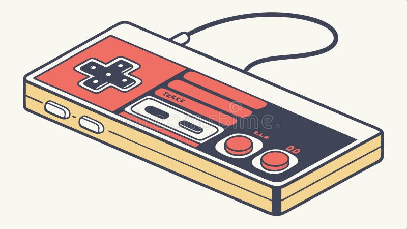 Retro Game Controller Icon, Vintage Gaming and Classic Tech Symbol ...
