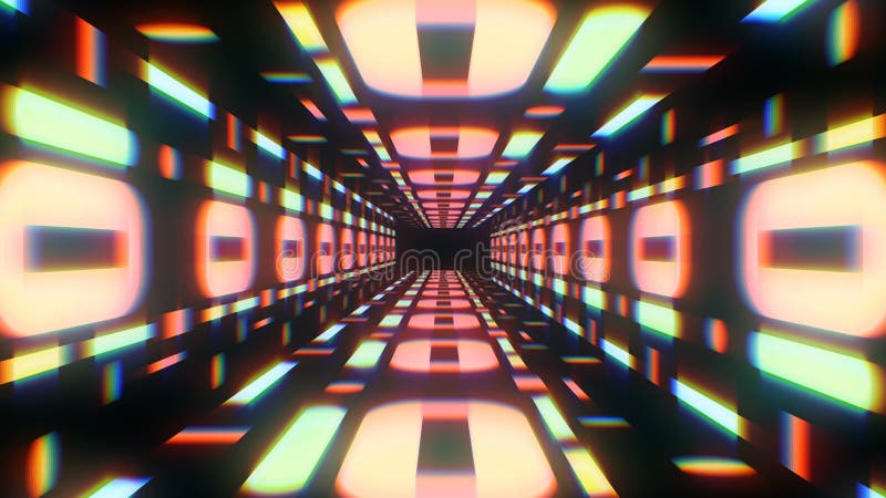 Retro Game Style Infinite Tunnel Seamless Loop Animation Stock Footage ...