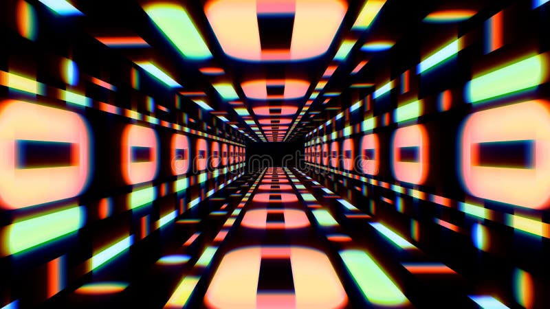 Retro Game Style Infinite Tunnel Seamless Loop Animation Stock Footage ...