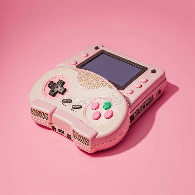 Retro Gaming Console and Pad in Room, Created Using Generative Ai ...